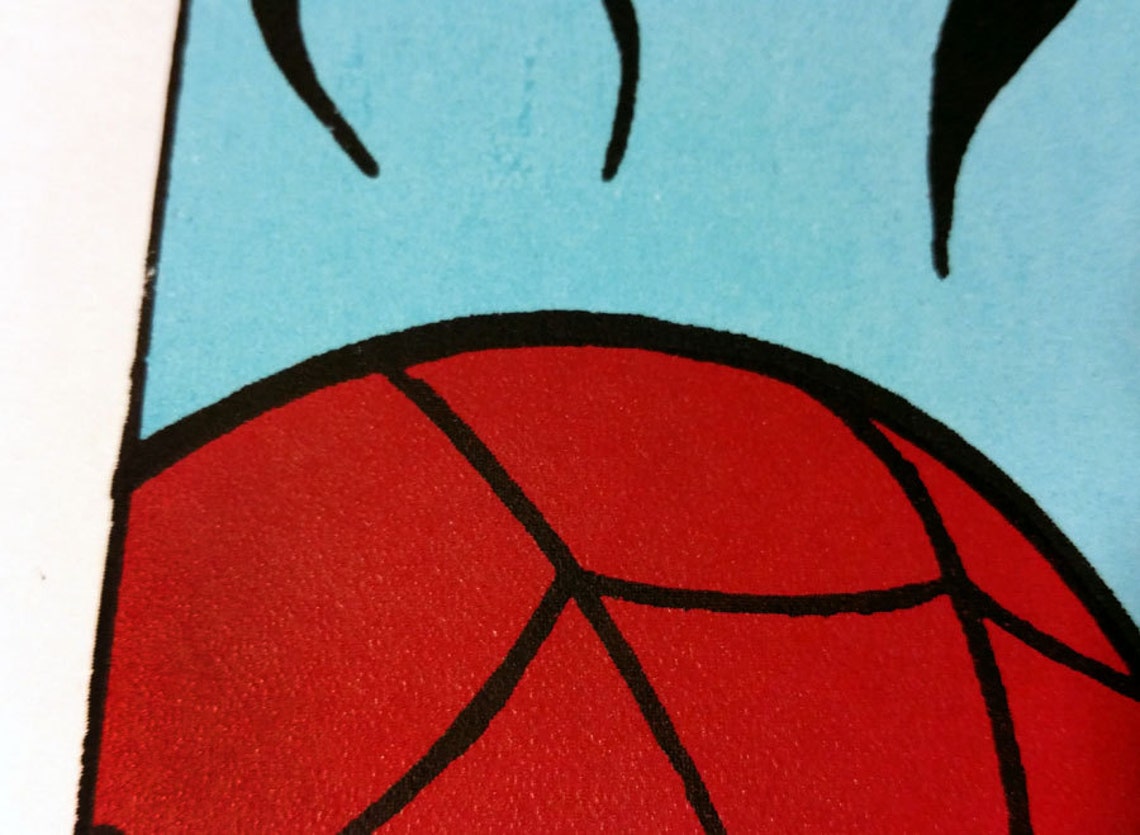 Spider-man Neon Glow-in-the-dark Handpulled Silkscreen Print - Etsy