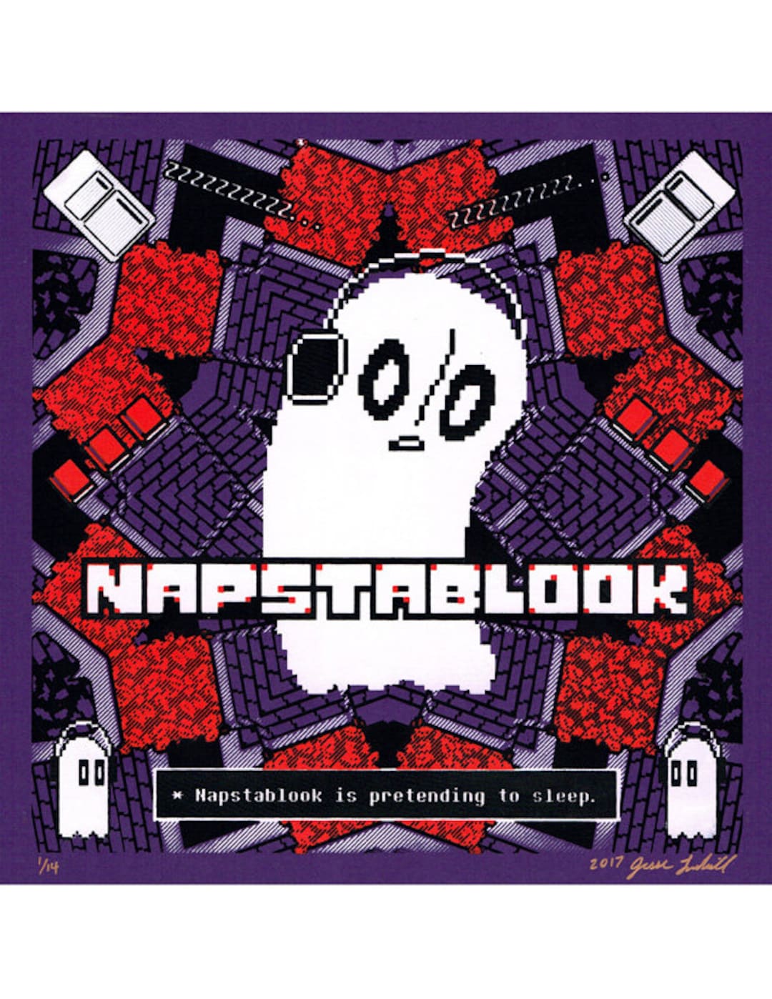 Napstablook Undertale Pop Art Print - Etsy