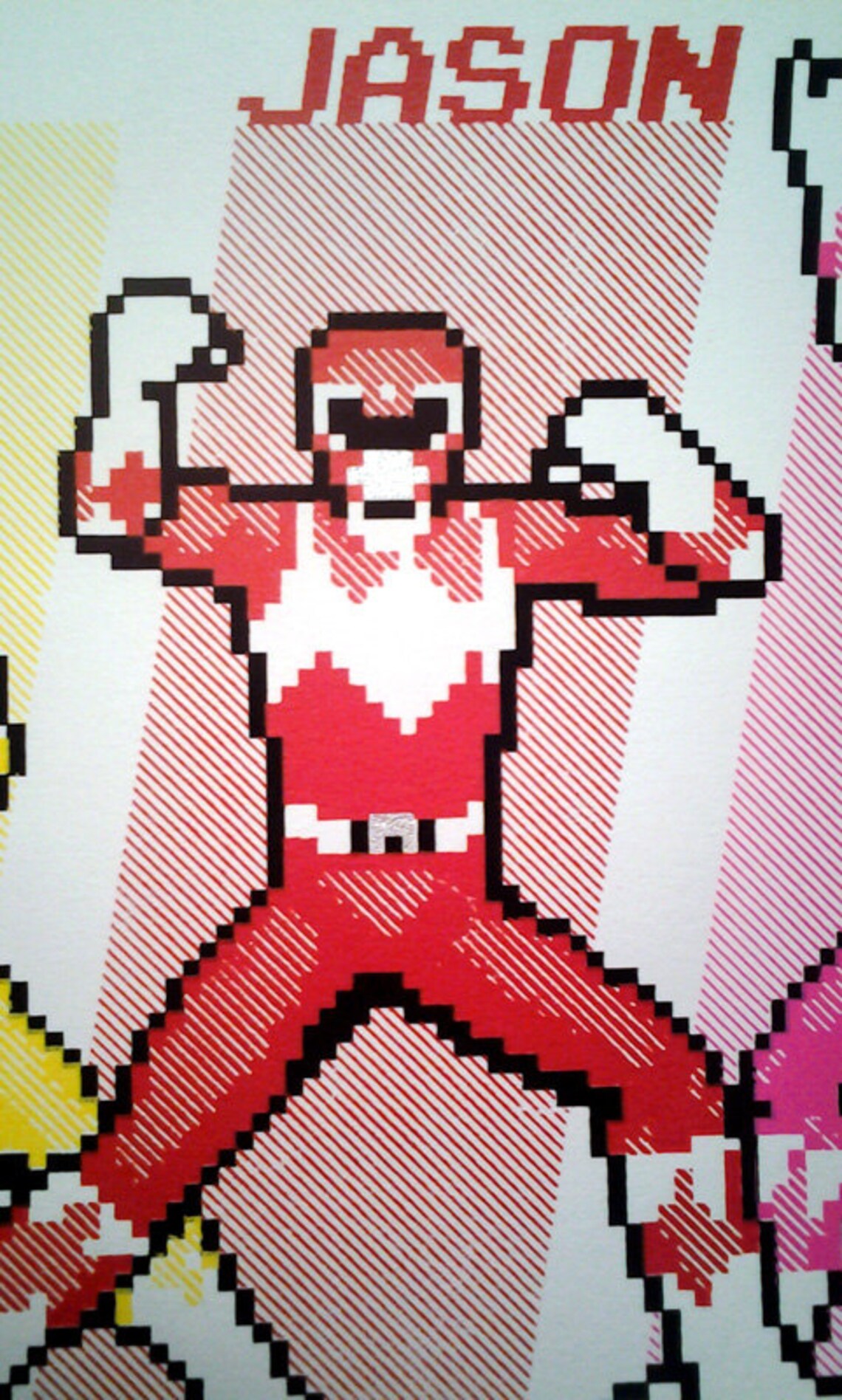 Power Rangers 8-bit Pixel Hand-pulled Silkscreen Print - Etsy