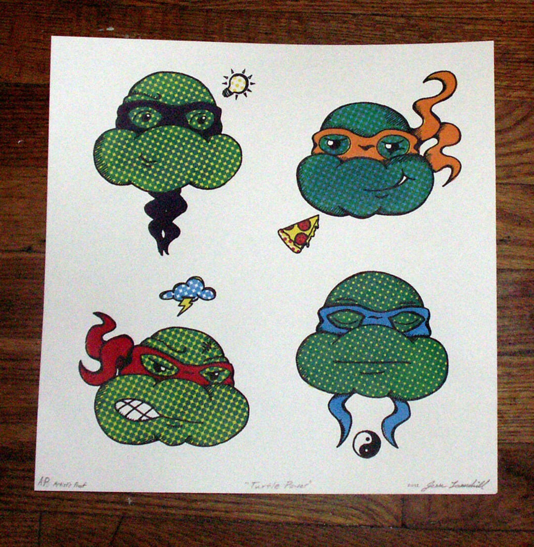 Teenage Mutant Ninja Turtles Pop Art Lichtenstein Hand-pulled ...