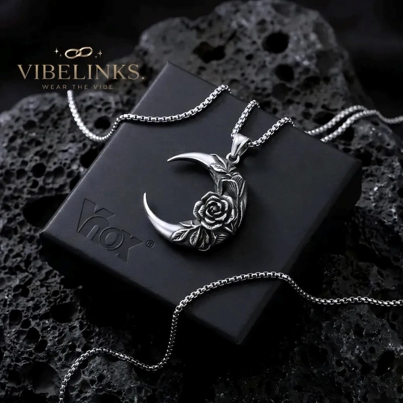 Goth Moon Necklaces - Etsy