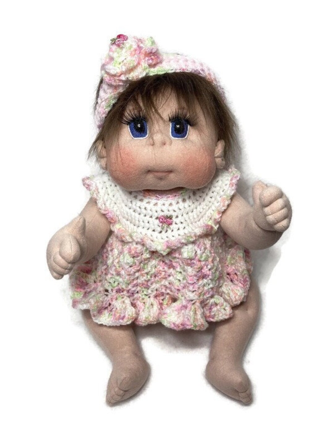 Soft Sculpture Doll, USA Made, Soft Cloth Baby Doll, Soft Sculpture ...