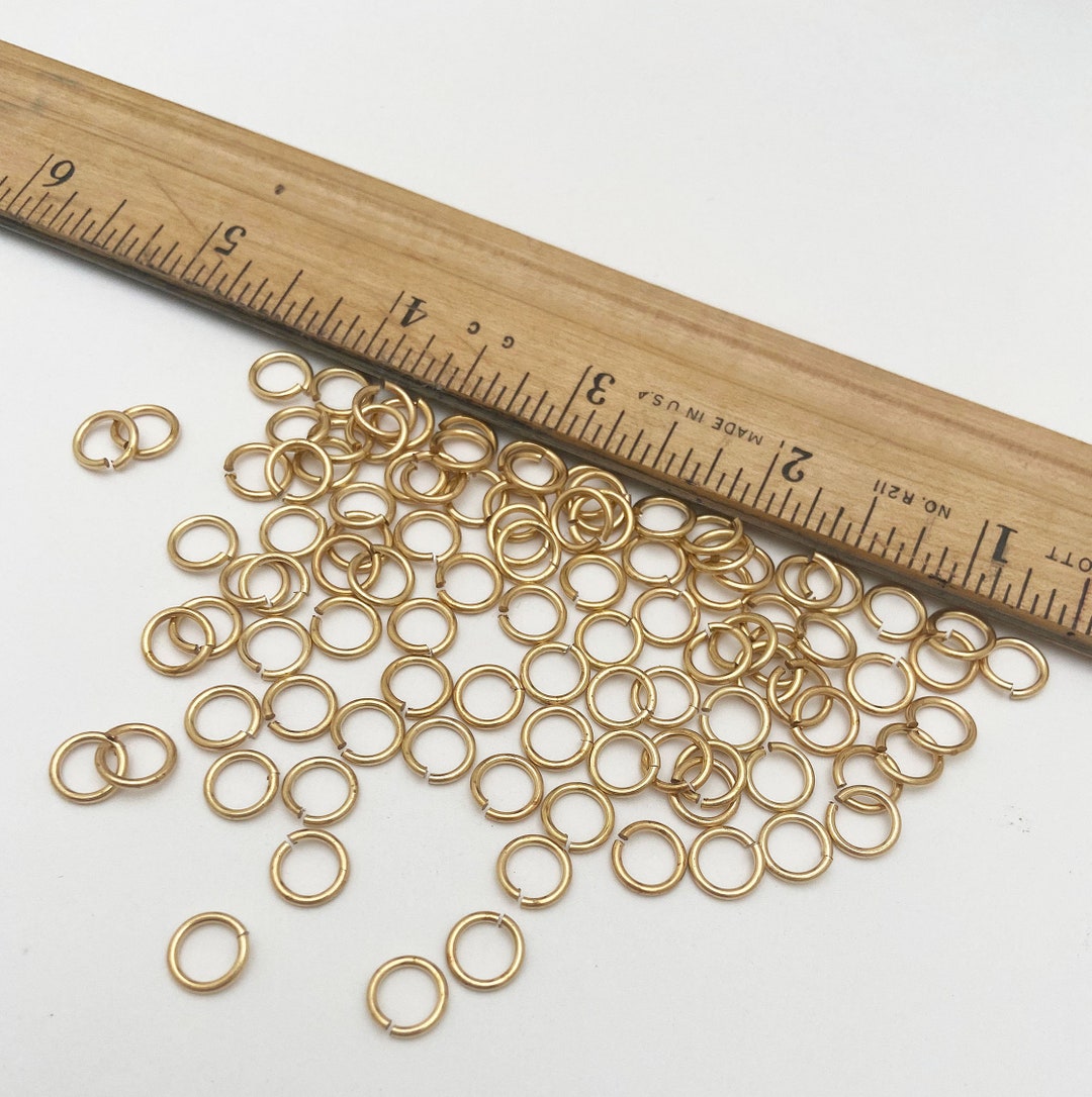 100pc 8mm Round Jump Ring Raw Brass - Etsy