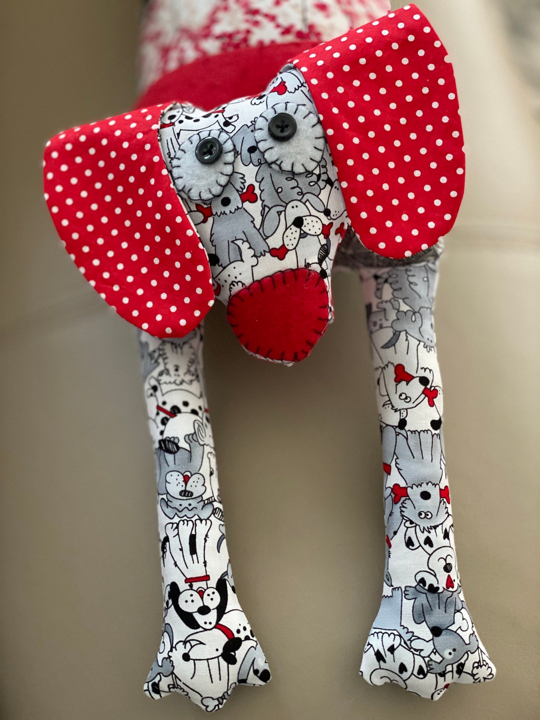 Patchwork Puppy Dog Doll OOAK Handmade Holiday Gift Free Shipping - Etsy