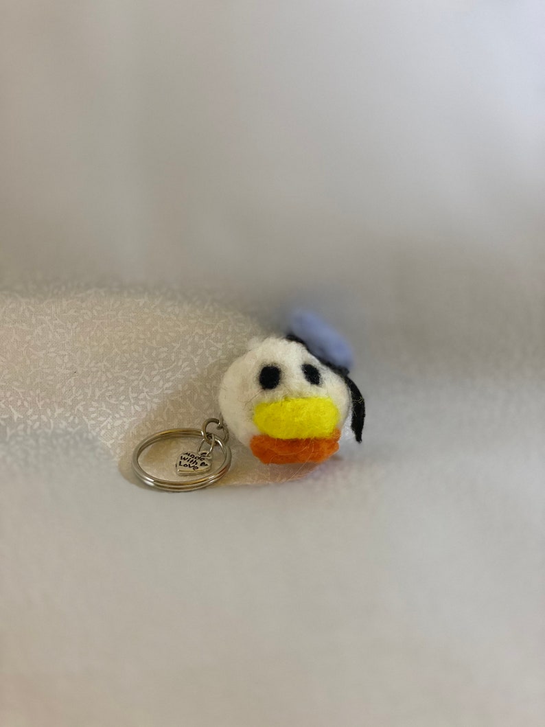 Keychain Donald Duck Needle Felted One of a Kind Handmade With Love - Etsy