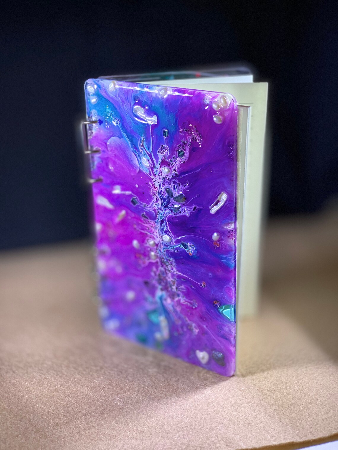 Resin Journal Notebook Covers (front and Back) OOAK Handmade Real Dried ...