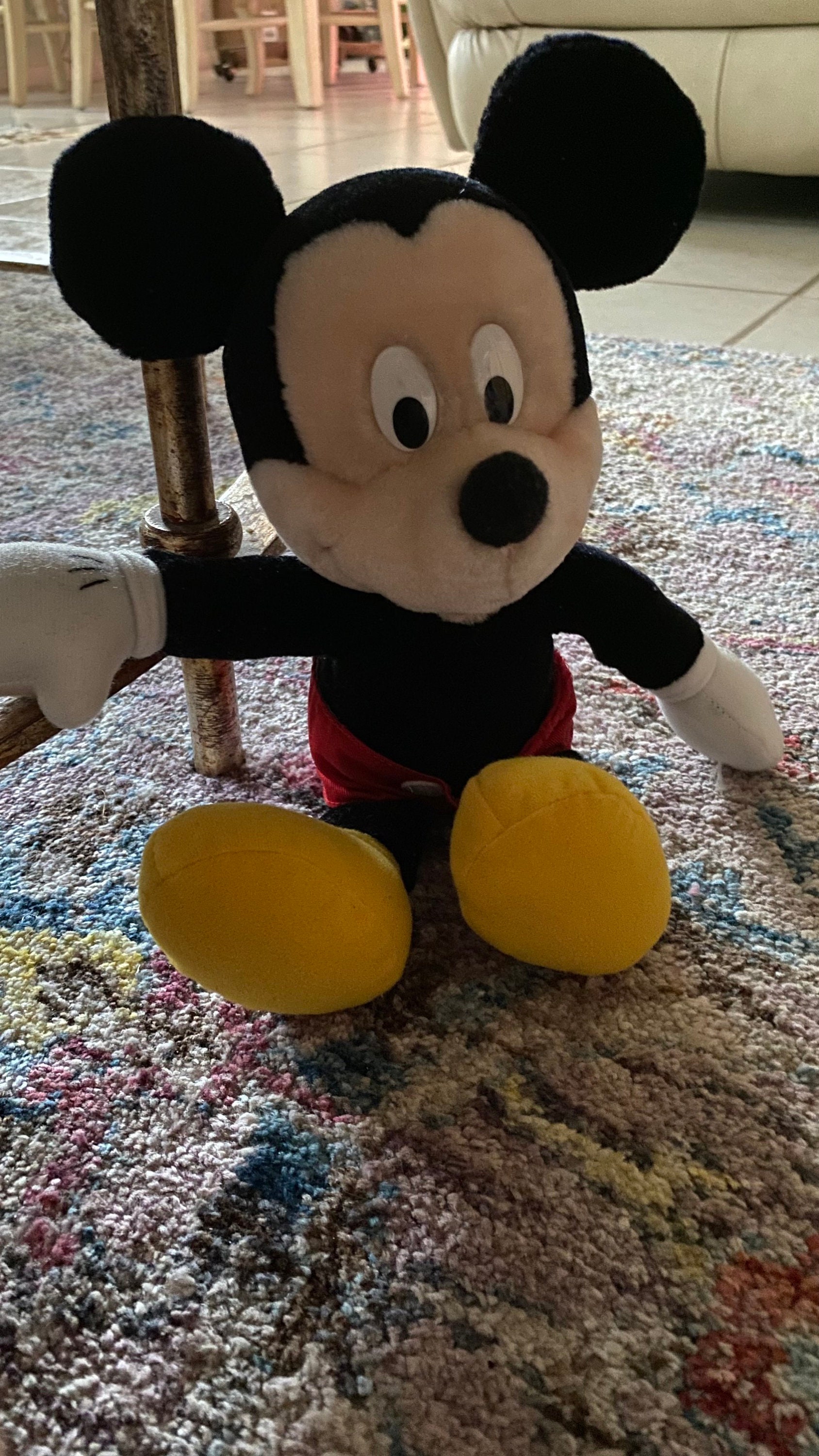 Vintage Mickey Mouse Doll Collectible Like New - Etsy