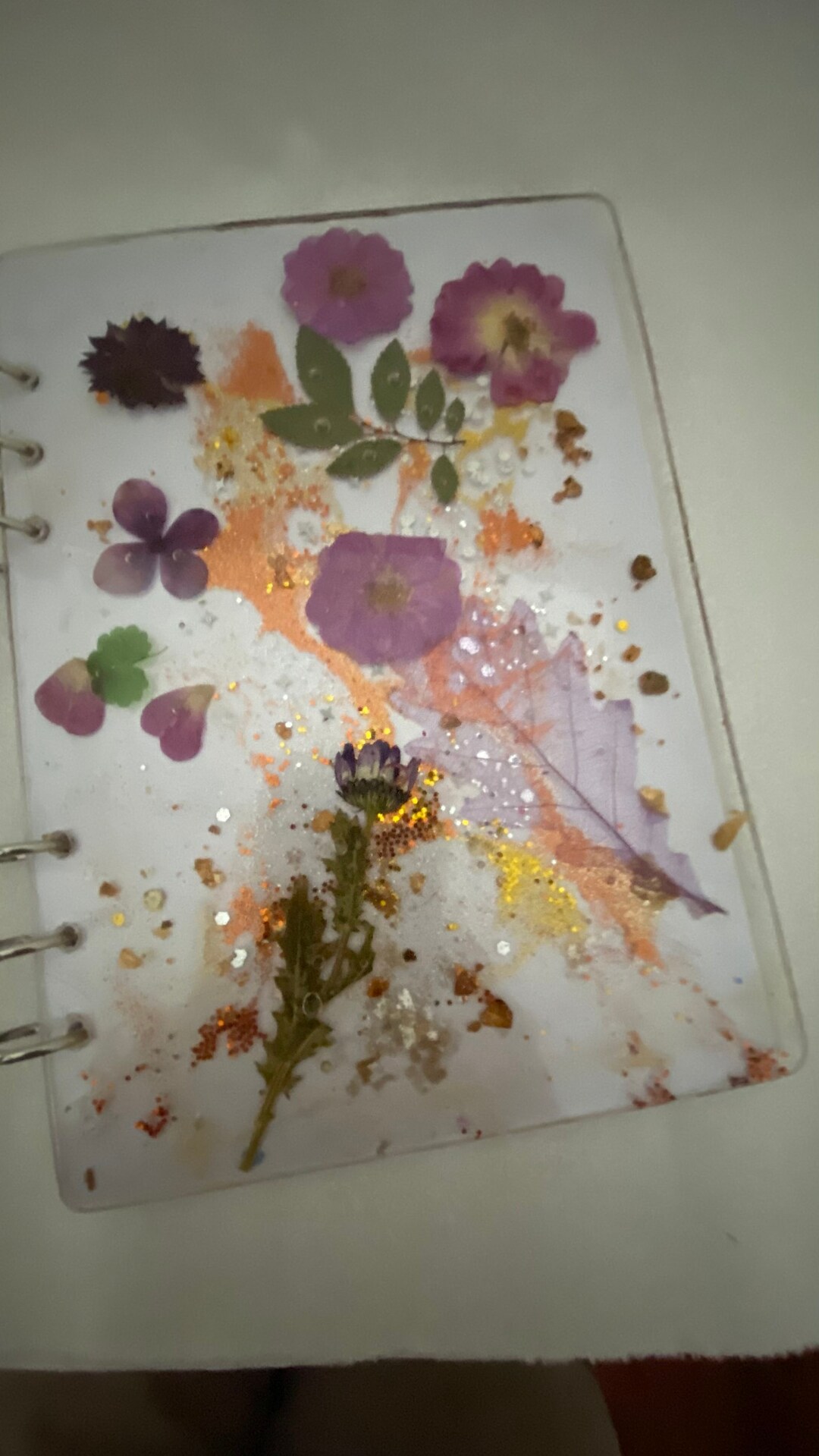 Resin Journal Notebook Covers (front and Back) OOAK Handmade Dried ...