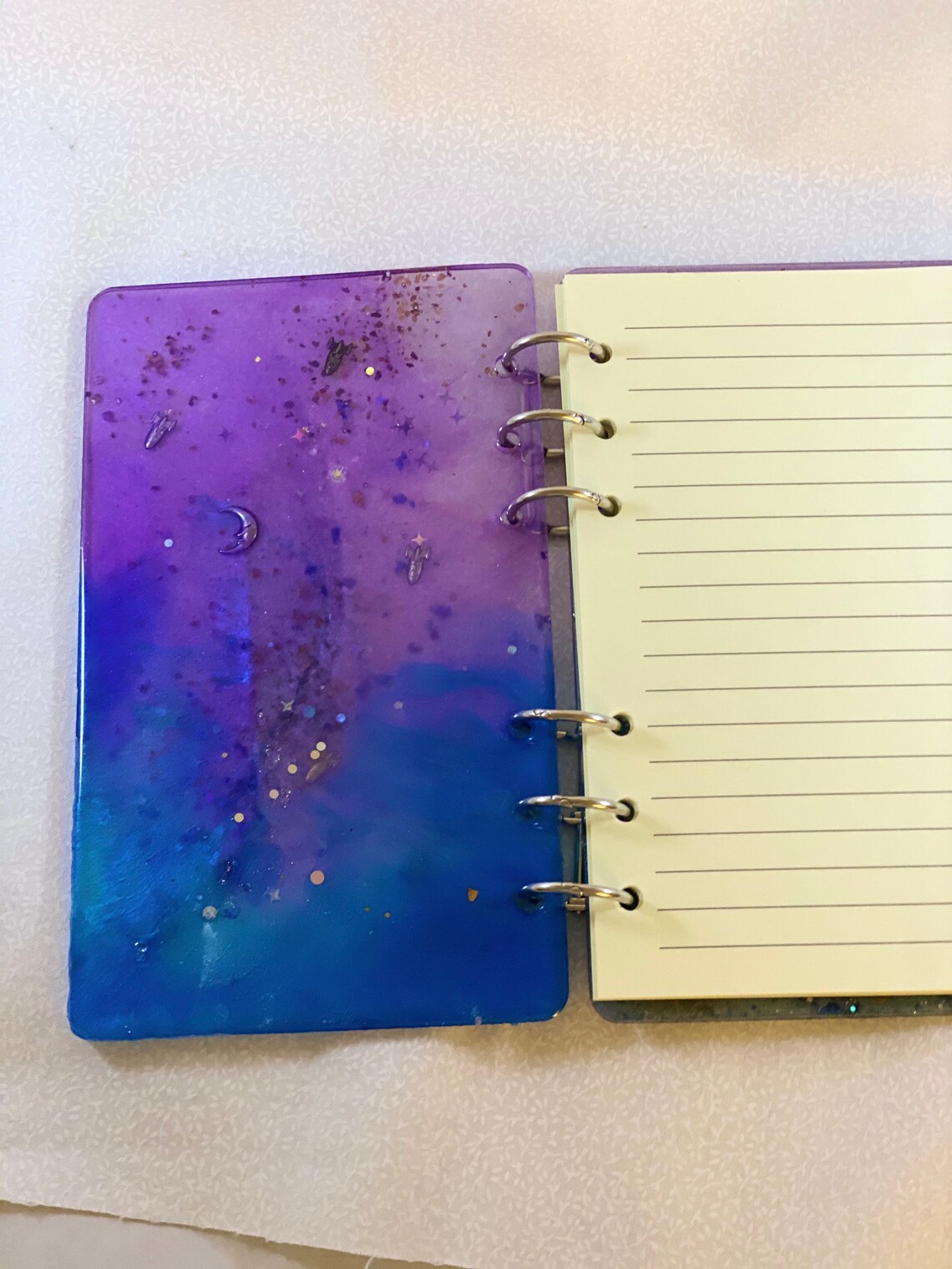 Resin Journal Notebook Covers front and Back OOAK Handmade - Etsy