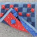 Checkers Board Game - Handmade Quilted Denim Checkerboard & Bean Bag ...