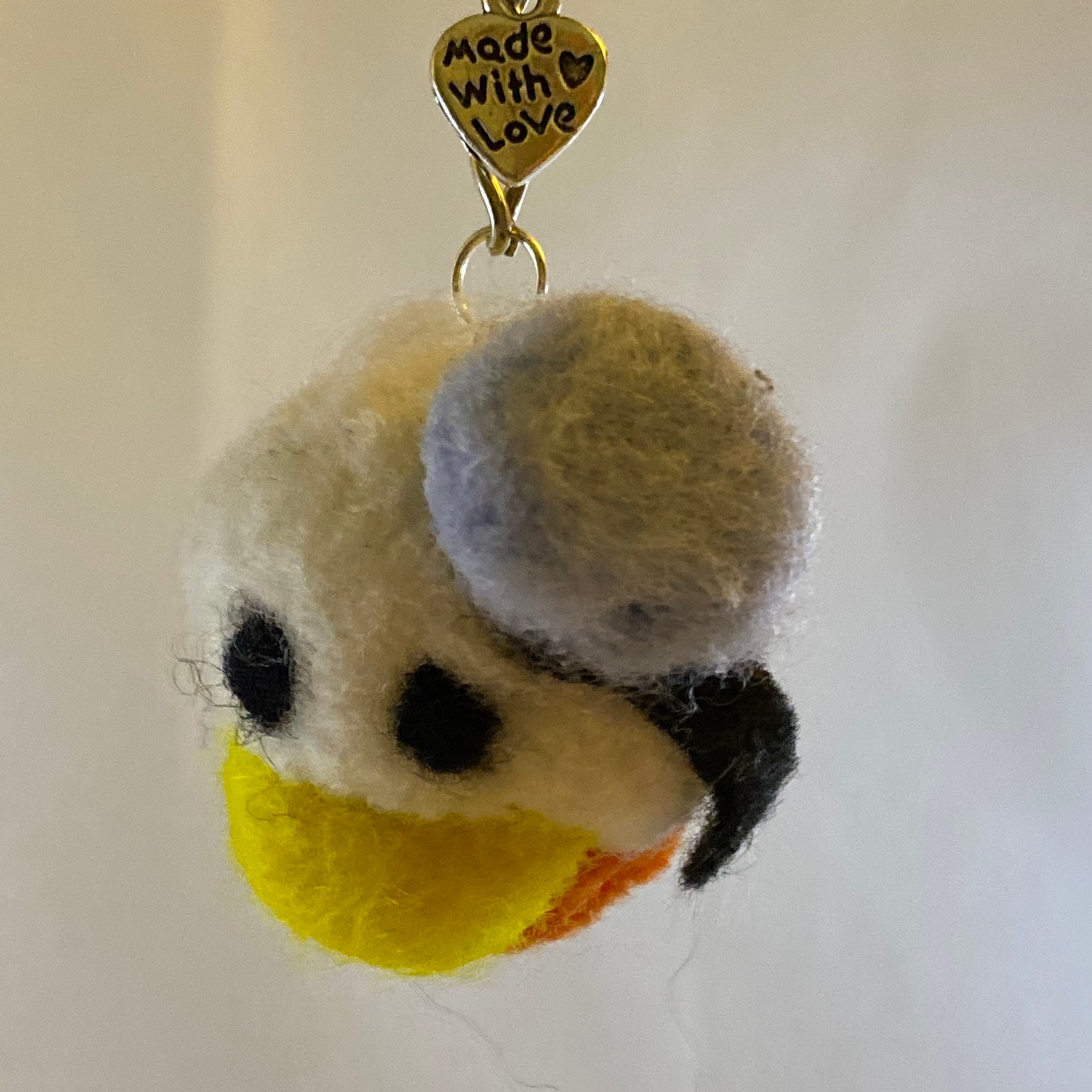 Keychain Donald Duck Needle Felted One of a Kind Handmade With Love - Etsy
