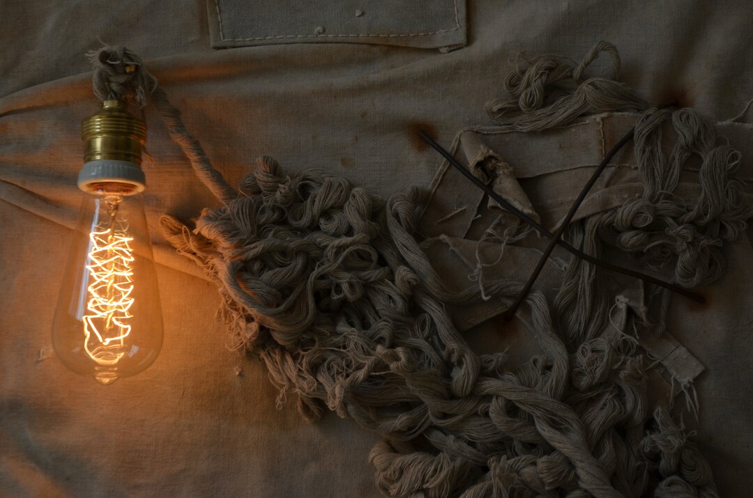 Upcycled Linen Assemblage Sculpture Art: Design Light (48 X 73 Cm) - Etsy