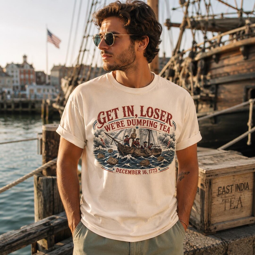 Boston Tea Party Shirt, Vintage American History Tee, Patriotic Meme ...