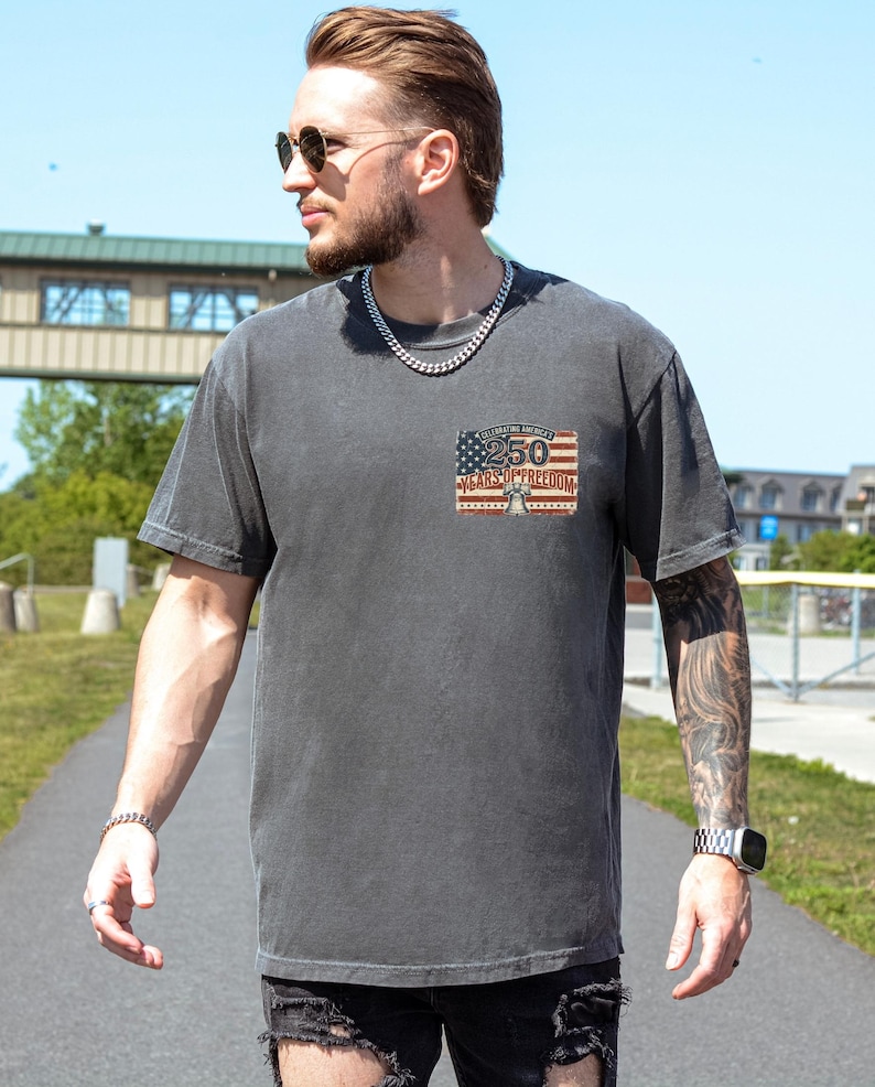 America 250th Anniversary Shirt: Vintage USA Freedom Tee, Comfort ...