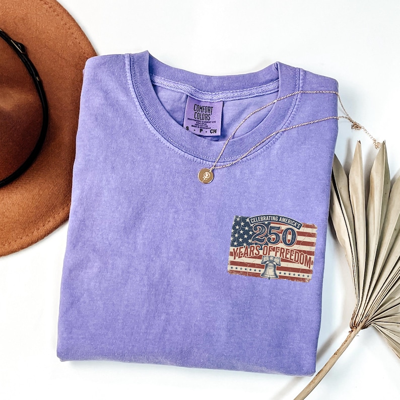 America 250th Anniversary Shirt: Vintage USA Freedom Tee, Comfort ...