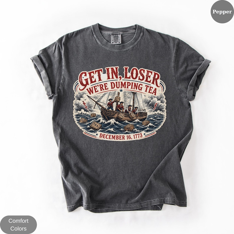 Boston Tea Party Shirt, Vintage American History Tee, Patriotic Meme ...