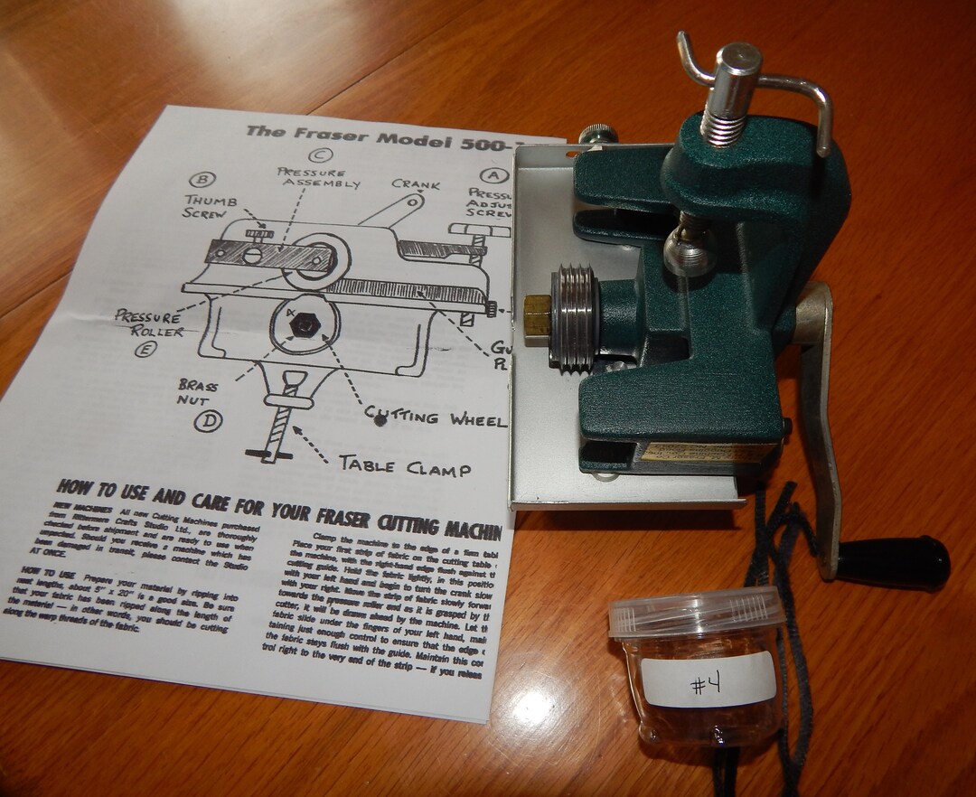 Harry M Fraser 500-1 WOOL Strip Cutter Slitter for Primitive Rug ...