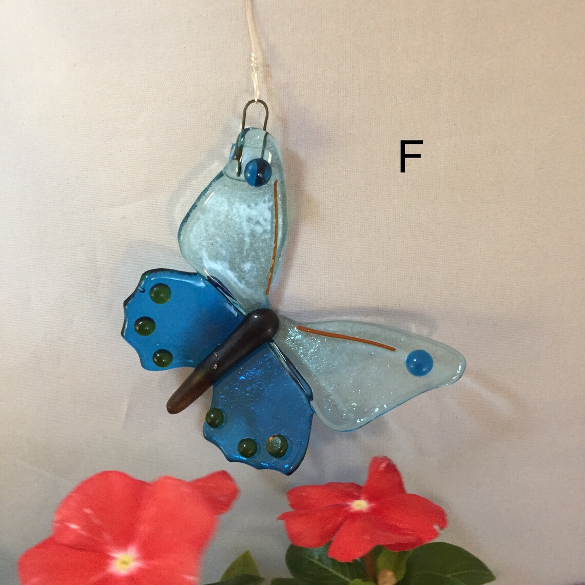 Fused Glass Butterfly 34 hanging Butterfly | Etsy