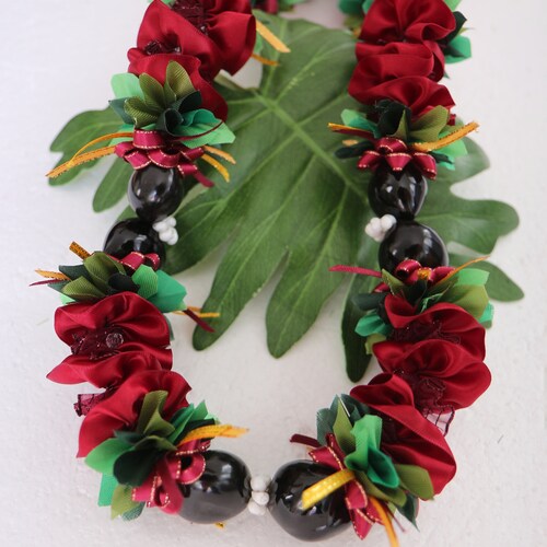 Graduation Leis Kukui Nut Lei & Fresh Purple Orchid Lei - Etsy