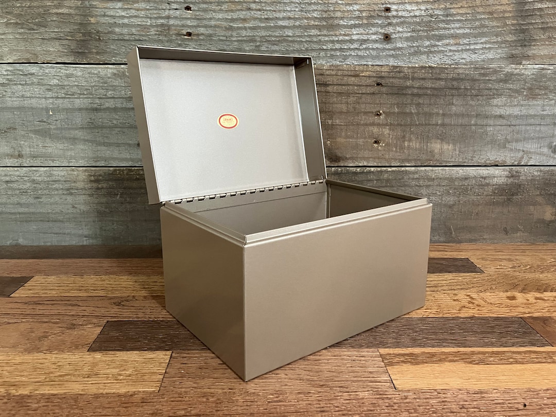 Curmanco MCM Metal File Storage Box 1950's Office Desktop, Kitchen, Art ...