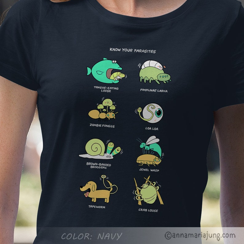 Know Your Parasites - Cute Parasites Shirt, T-shirt, Plus Size, Unisex ...