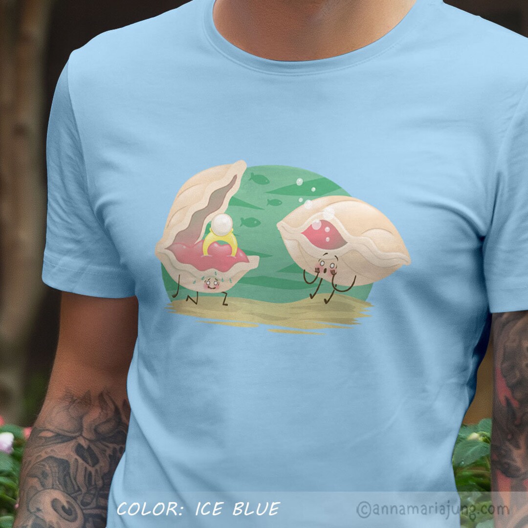Mussel Proposal - Cute Proposal Shirt, Funny Proposal, Pearl Ring Shirt ...