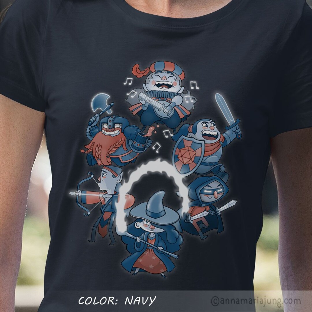 Adventure League - Cute RPG Shirt, RPG Archetypes, Role Playing Game ...
