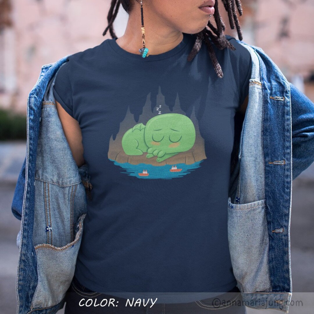 Cutethulhu Sleeps - Cute Lovecraft Shirt, Cute Cthulhu Shirt, Ctulu ...