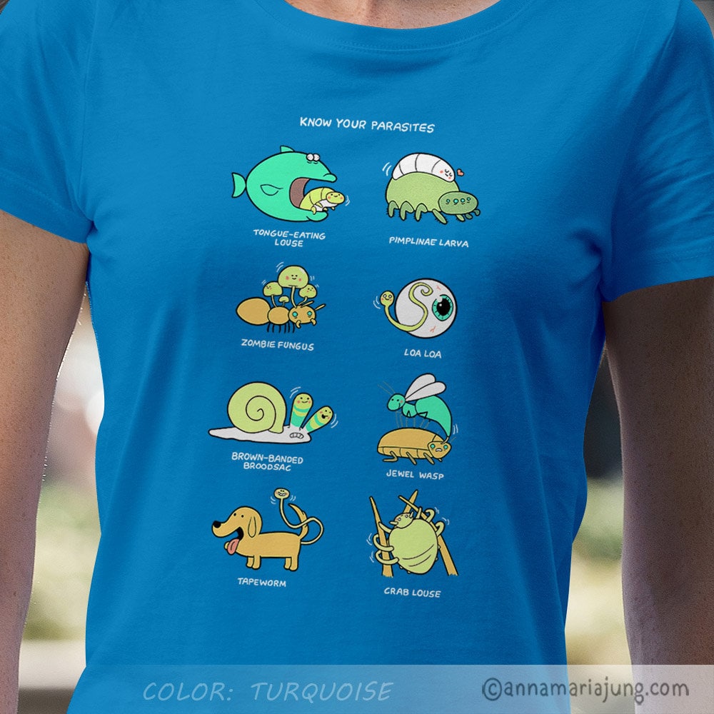 Know Your Parasites Cute Parasites Shirt, T-shirt, Plus Size, Unisex ...