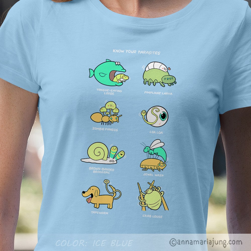 Know Your Parasites Cute Parasites Shirt, T-shirt, Plus Size, Unisex ...