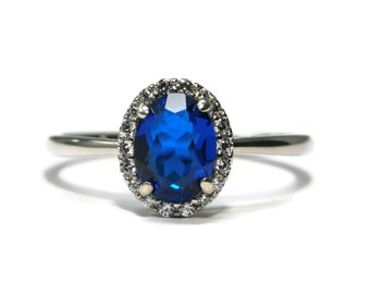 Lab Created Blue Spinel - Etsy