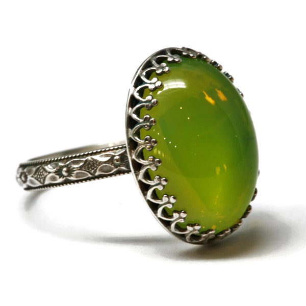 Glass Opal Ring - Etsy