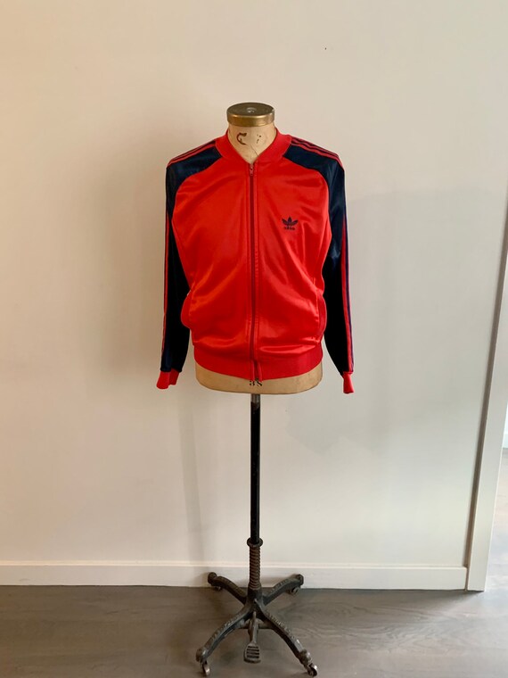 Vintage Adidas 1980s navy/red ATP track jacket-size M - Gem