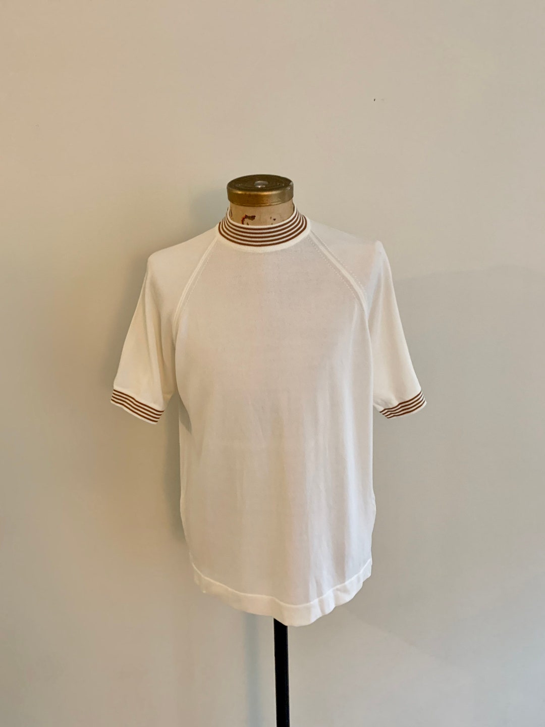 Pristine off White Ss Ban Lon by Trend Fashions-size XL - Etsy