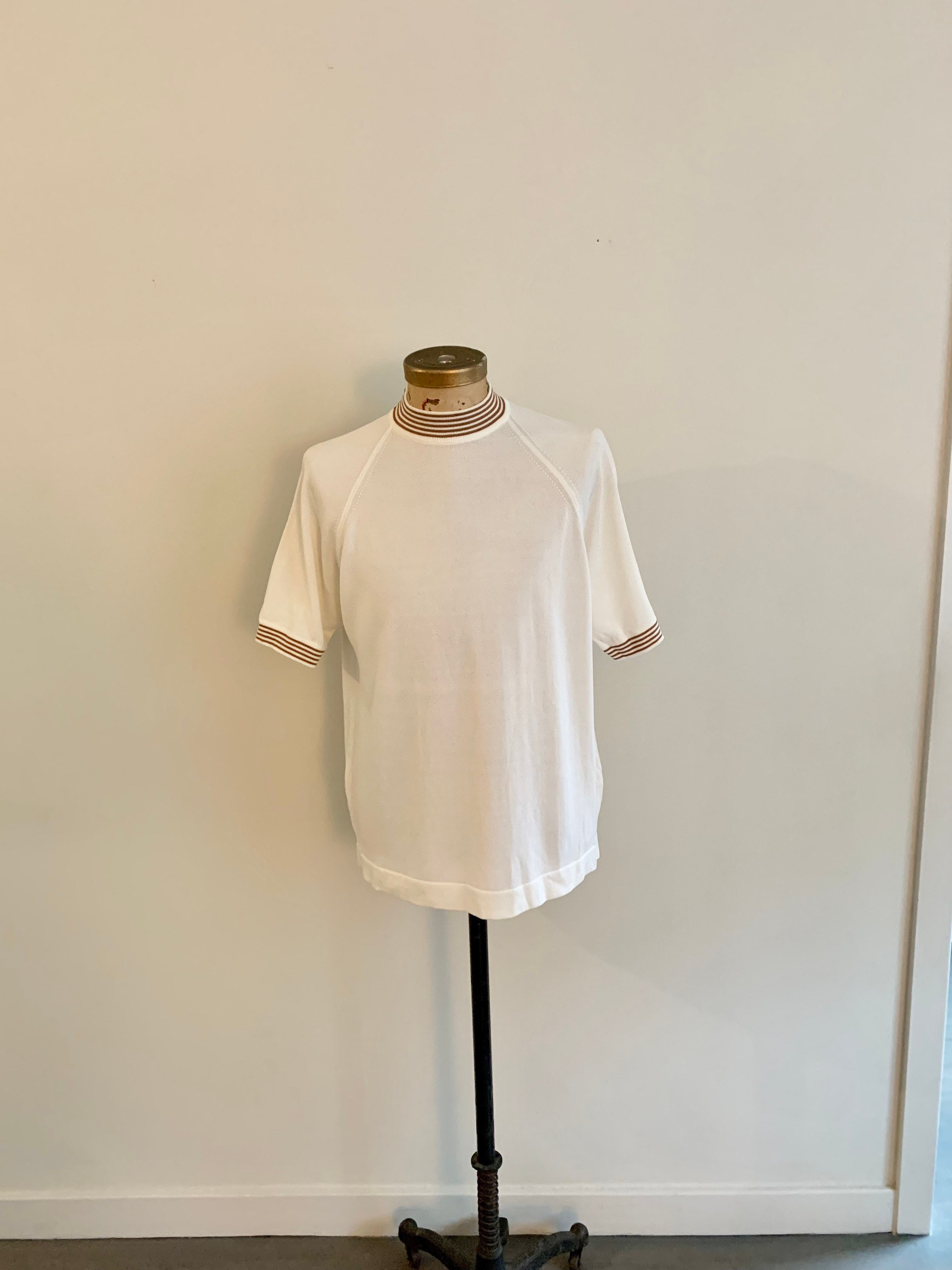 Pristine off White Ss Ban Lon by Trend Fashions-size XL - Etsy