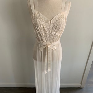 Lovely Detailed Sheer Negligée - Etsy