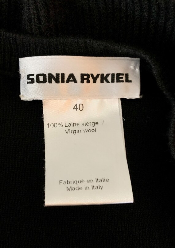 Sonia Rykeil 1980s vintage black virgin wool knit swe… - Gem