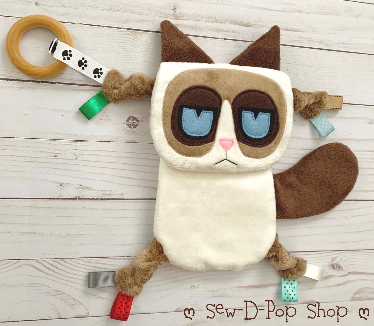 Grumpy Cat Baby Toy Mini Kitty Lovey Sensory Keepsake Friend - Etsy