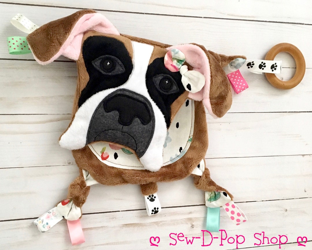 Boxer Baby Toy Plush Lovey - Etsy