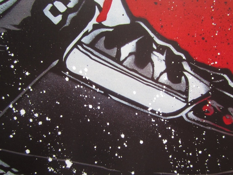 Air Jordan 3 Stencil Art Print - Etsy