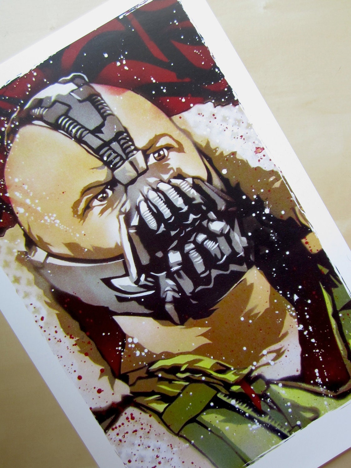 Bane Stencil Art Print | Etsy