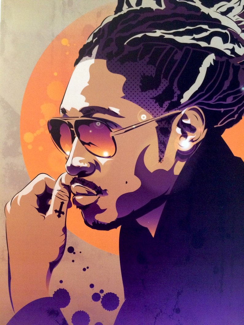 Future purple Reign Digital Art Print - Etsy