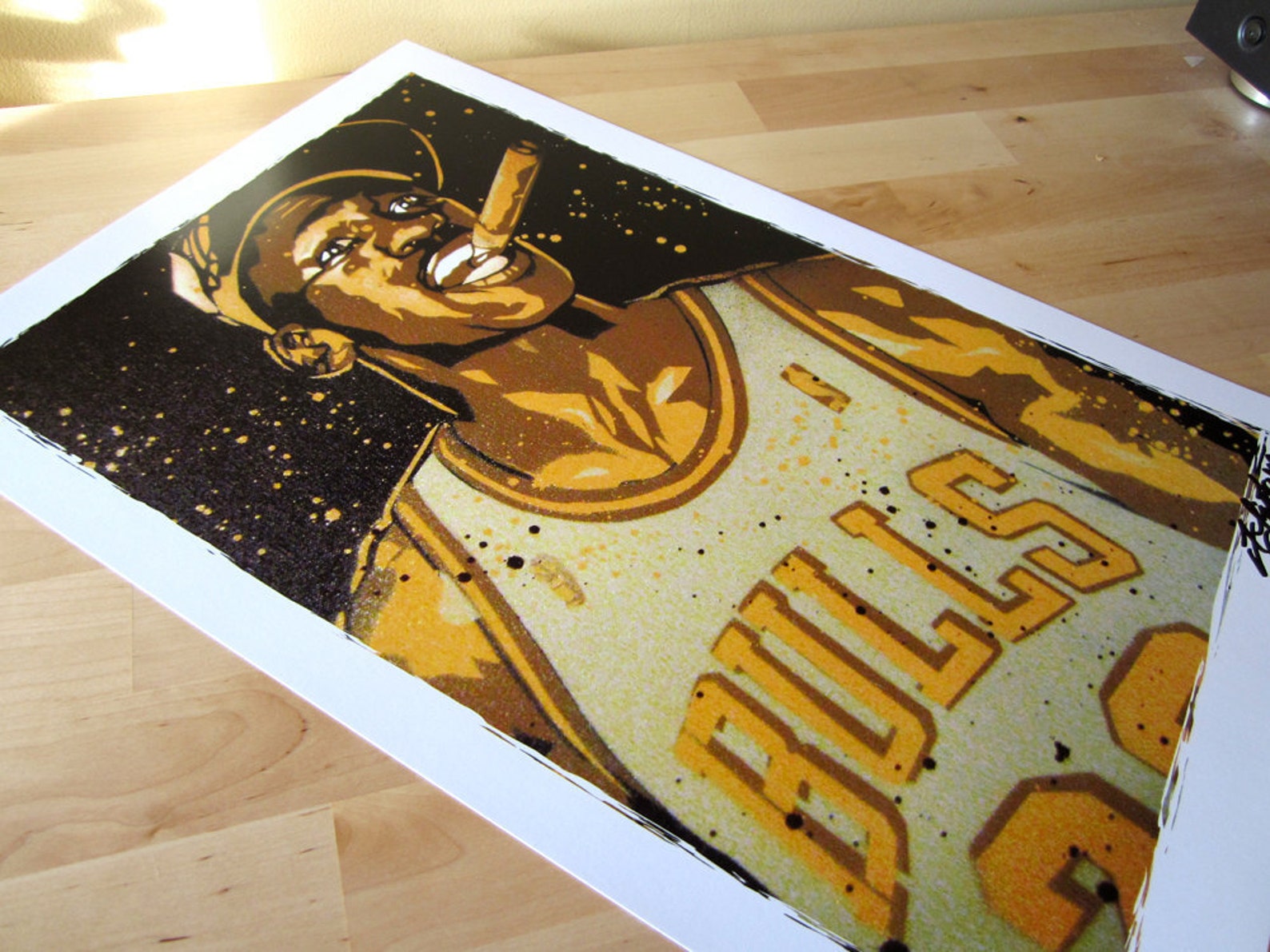 Michael Jordan Cigar Stencil Art Print - Etsy