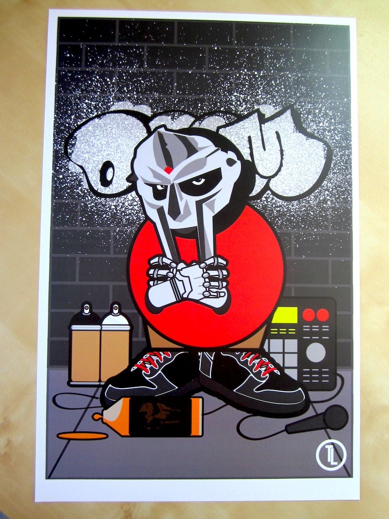 MF Doom City Character Digital Art Print - Etsy