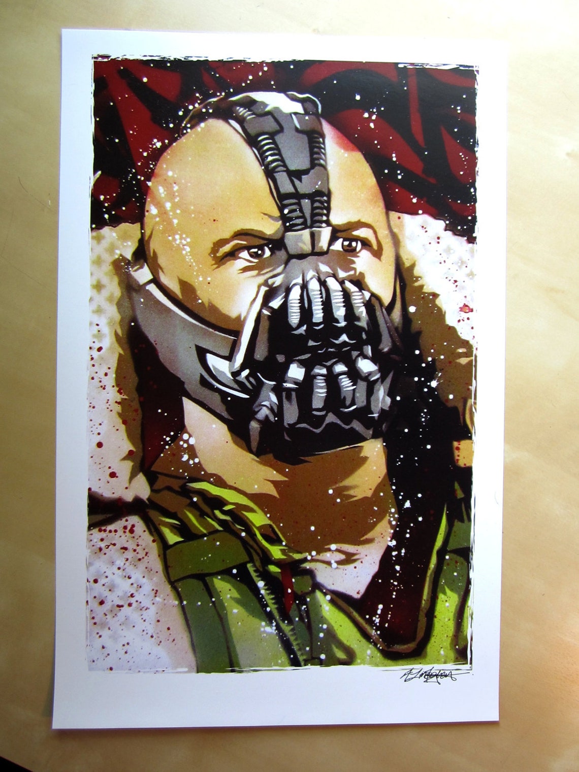 Bane Stencil Art Print | Etsy