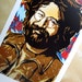 Jerry Garcia Stencil Art Print - Etsy