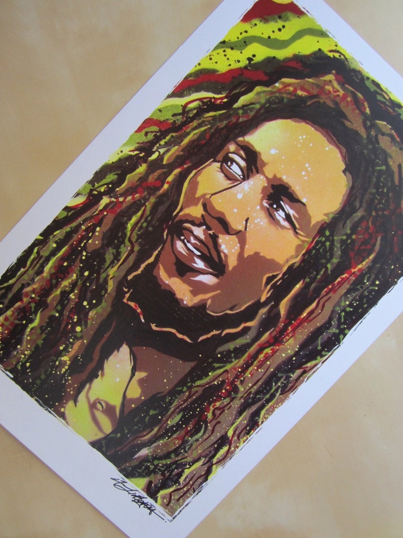 Soul Rebel Stencil Art Print - Etsy