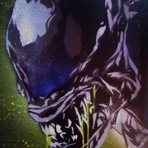 Alien Stencil Art Print - Etsy