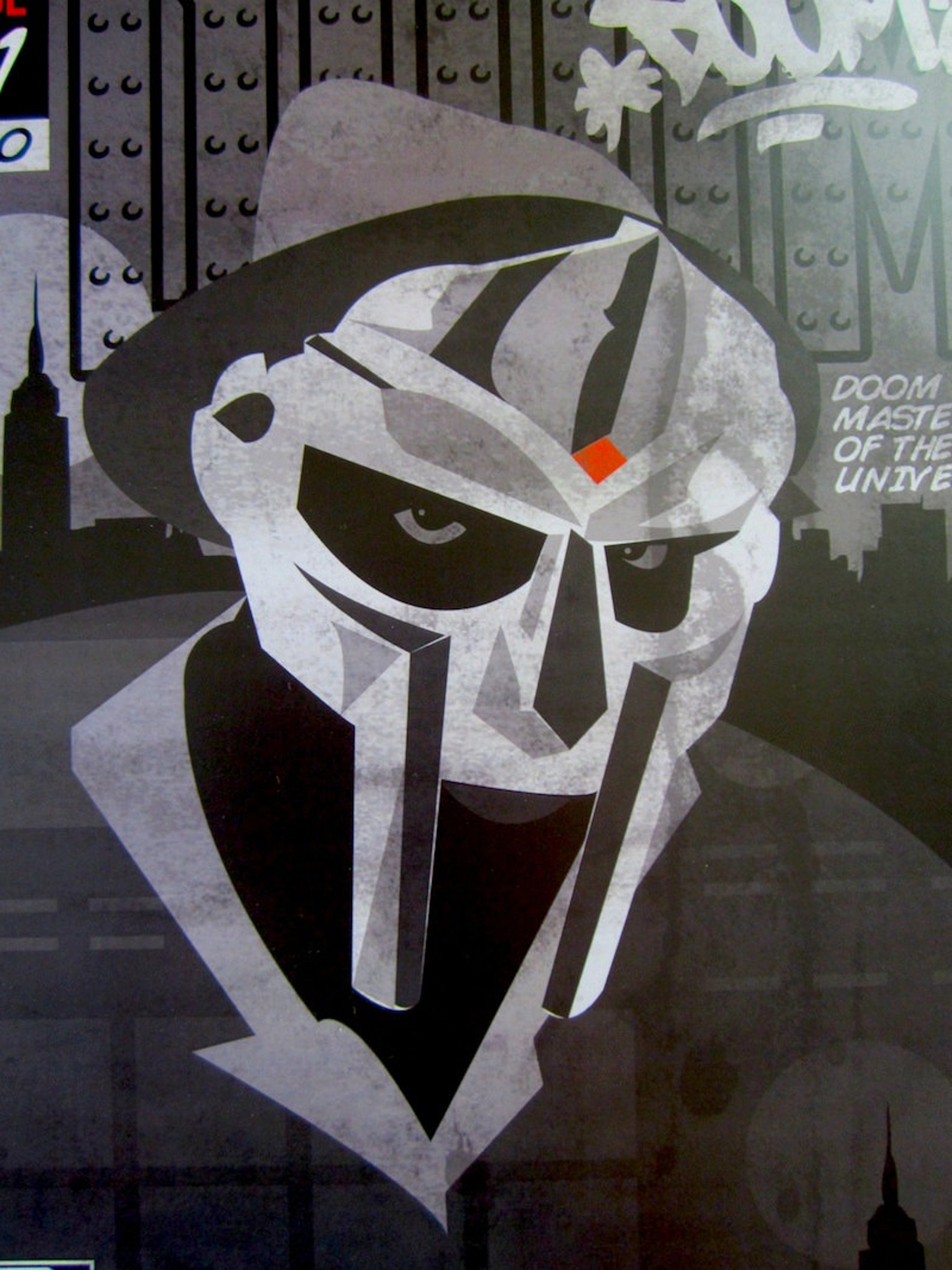 Mf Doom Classic Comic Book Digital Art Print Etsy