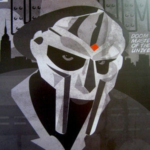 MF Doom Classic Comic Book Digital Art Print - Etsy